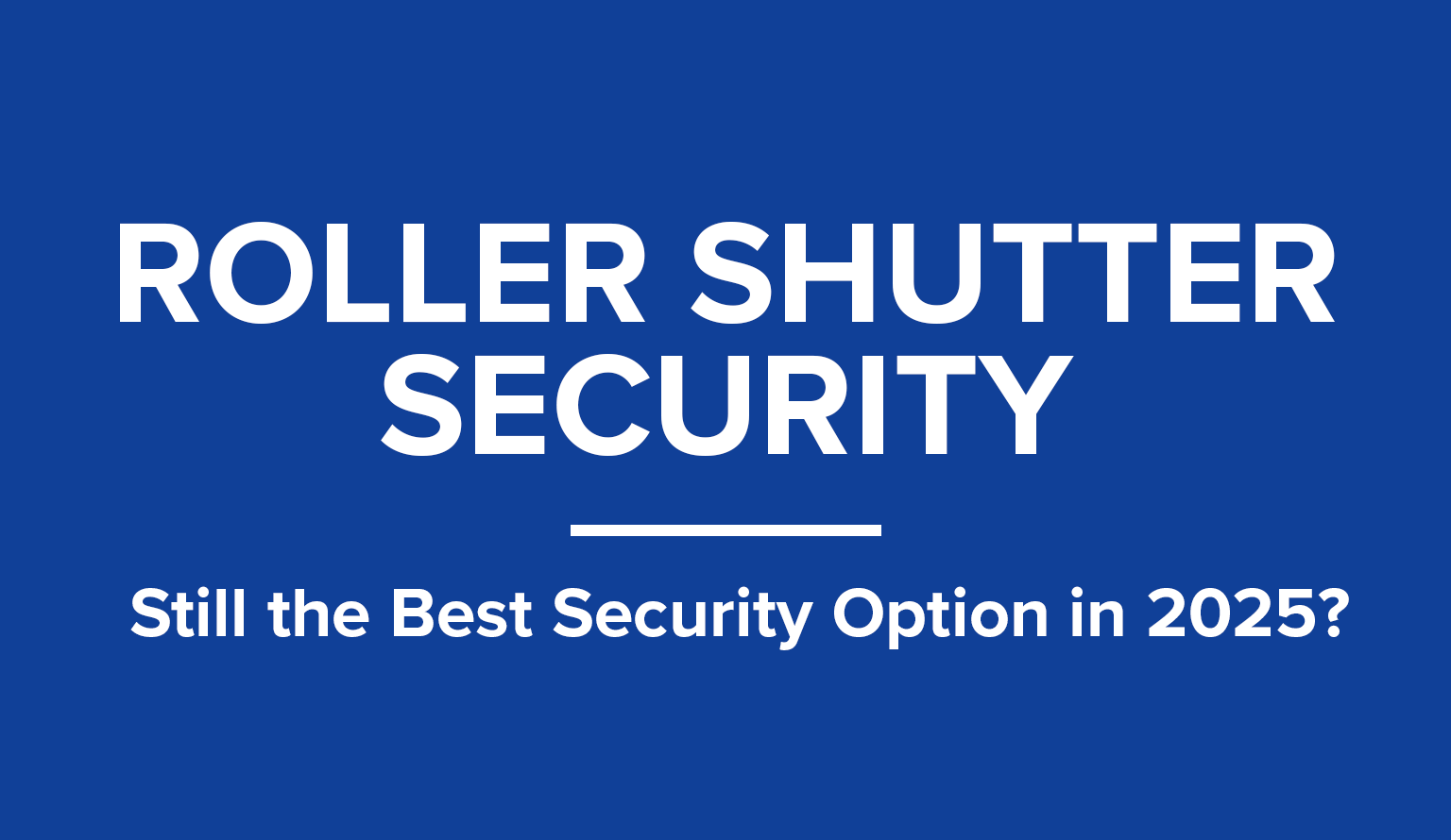 Safety Brakes On Your Roller Shutters